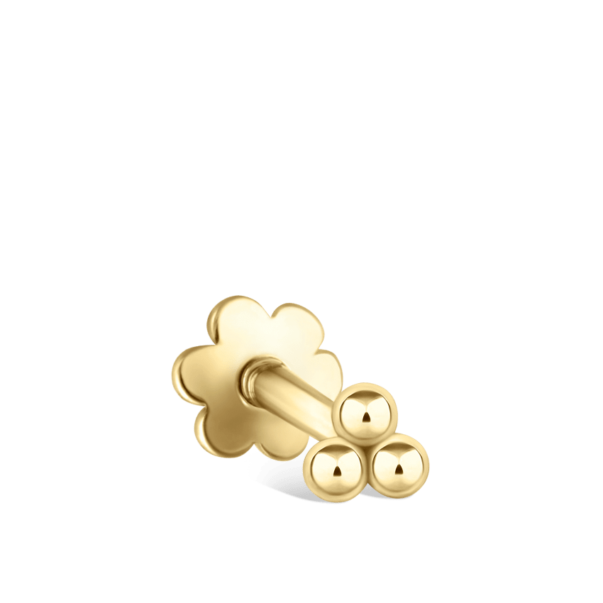 Ball Trinity Threaded Stud Earring – MARIA TASH